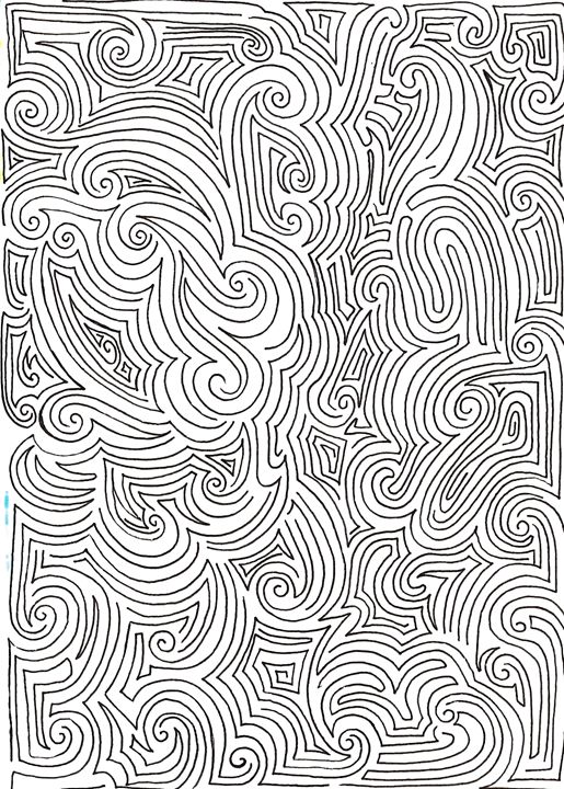 Mazes - Dorema's Doodles - Drawings & Illustration, Abstract, Movement ...