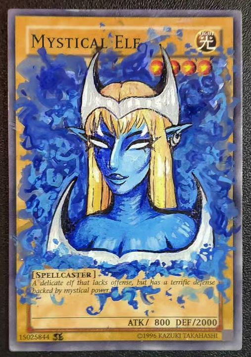 "Mystical Elf" Yugioh Repaint Alter - deepseapufferfish - Drawings & Illustration, Fantasy ...