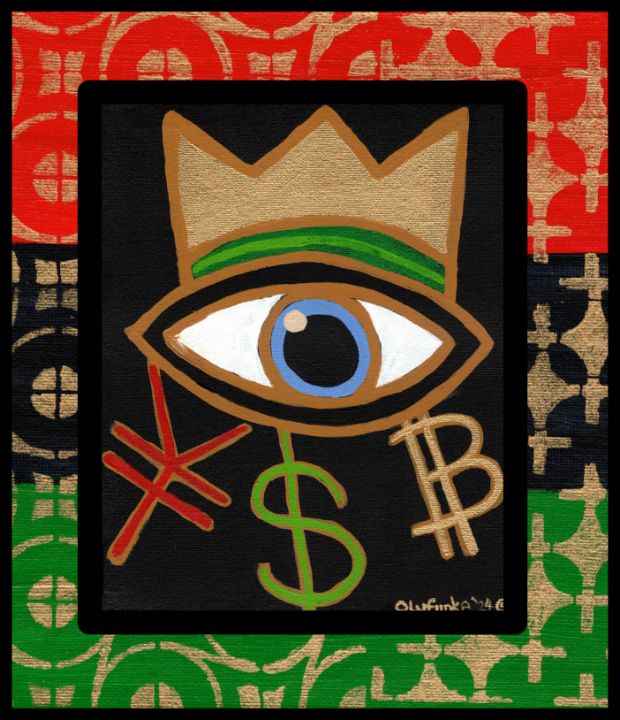 Money is King - Olufunke - Paintings & Prints, Religion, Philosophy ...