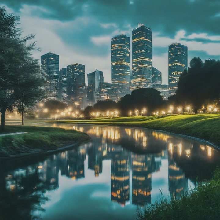 Urban Serenity 1 - Neural art - Digital Art & AI, Buildings ...