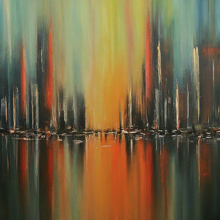 Urban Serenity 4 - Neural art - Digital Art & AI, Buildings ...