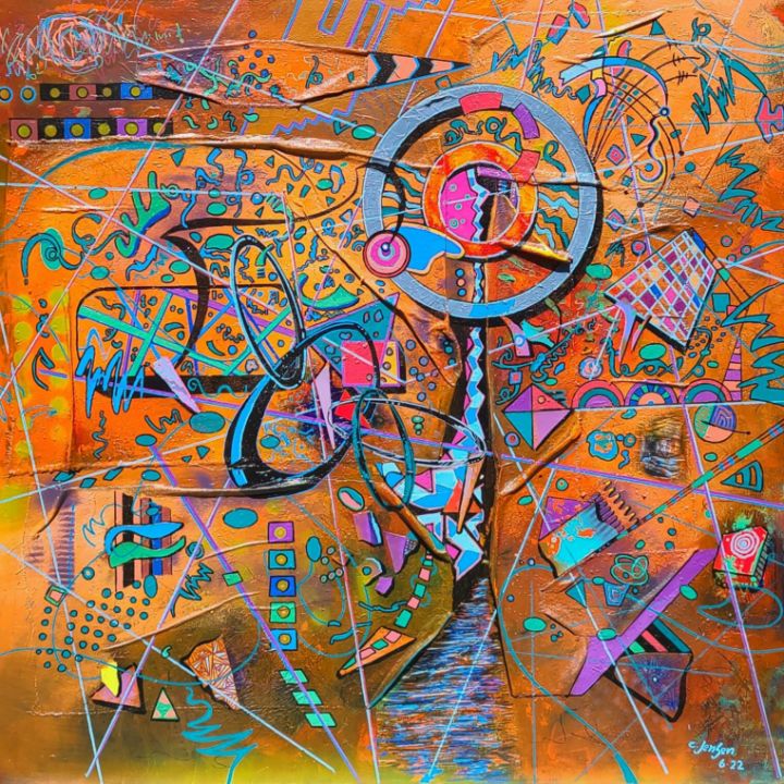 Time is Tight - Bold Abstract Art - Paintings & Prints, Abstract ...