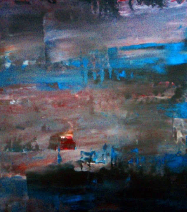 Lighthouse In a Storm - Ethan Wilding - Paintings & Prints, Abstract ...