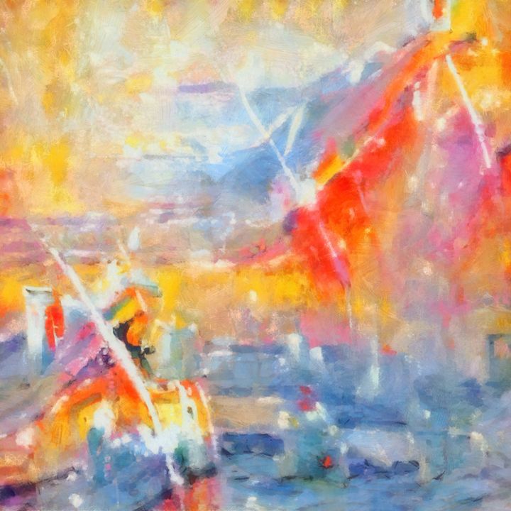 Summer in Archamps - Sandner Art - Paintings & Prints, Abstract, Other ...
