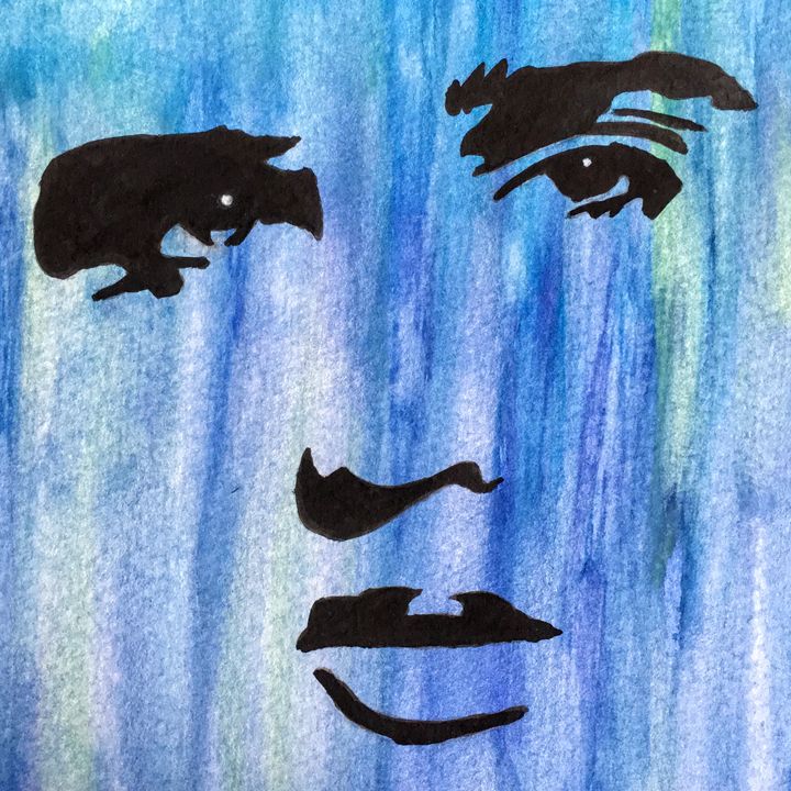 Elvis In Blue - Shawn Brandon Art - Paintings & Prints, People ...