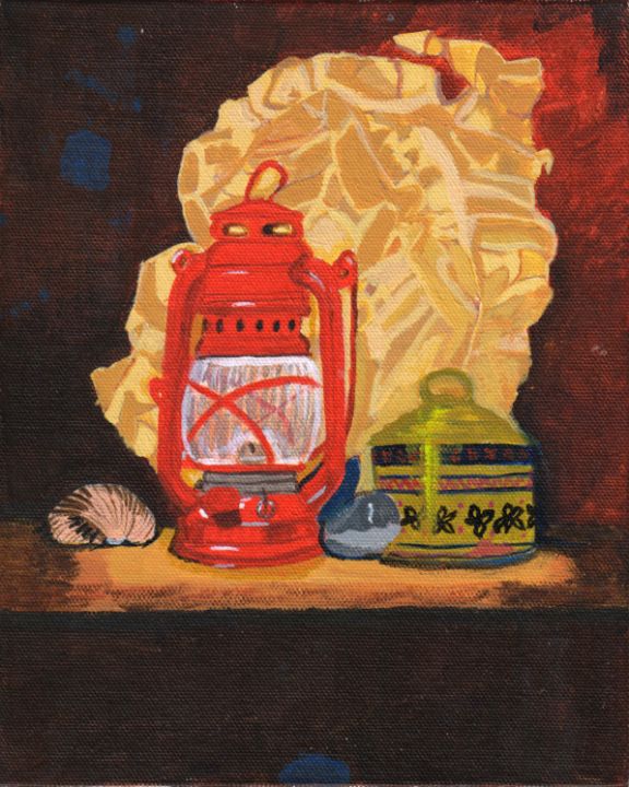 Lamp light - Mamta Singh - Paintings & Prints, Still Life, Other Still ...