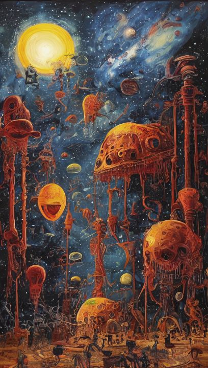 Alien Strange Visitors - Zoe Tamago - Digital Art & AI, Science ...