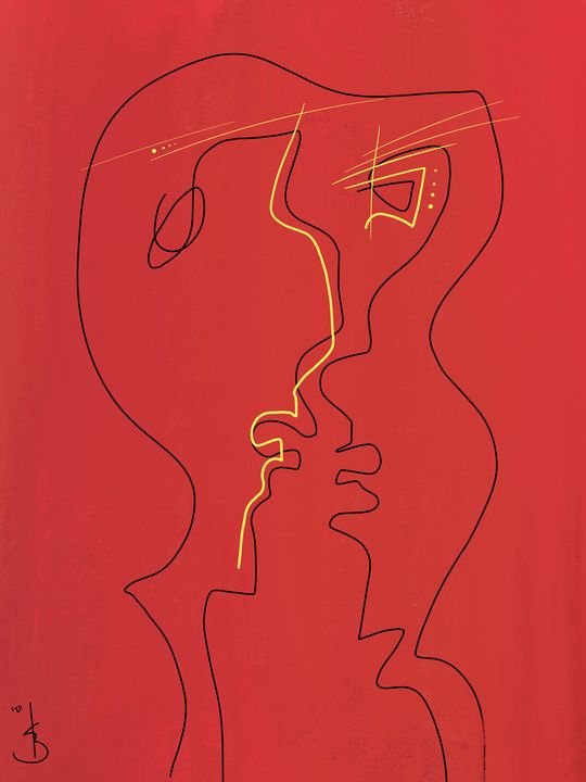 His Deception - db - Paintings & Prints, Abstract, Figurative - ArtPal