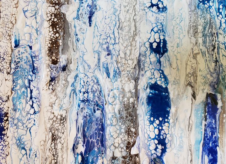 Melting Paint Pour - Living Art by Brenda - Paintings & Prints ...