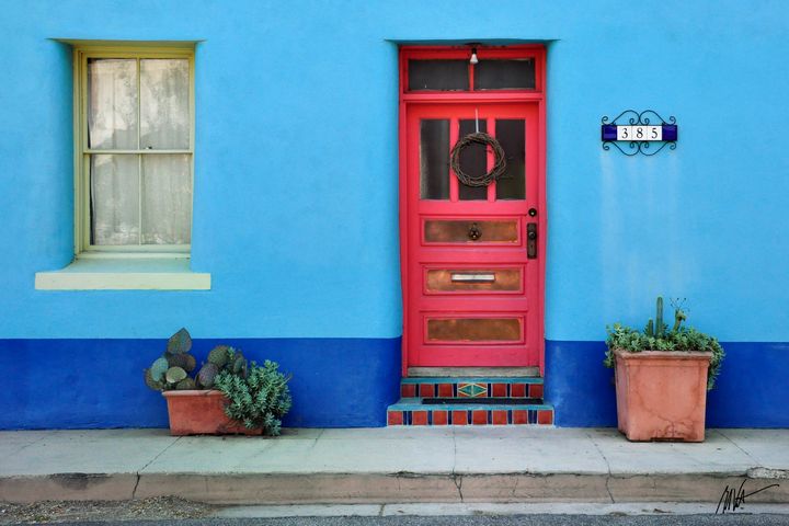 Barrio Door Pink - Mark Valentine Photography - Photography, Buildings ...