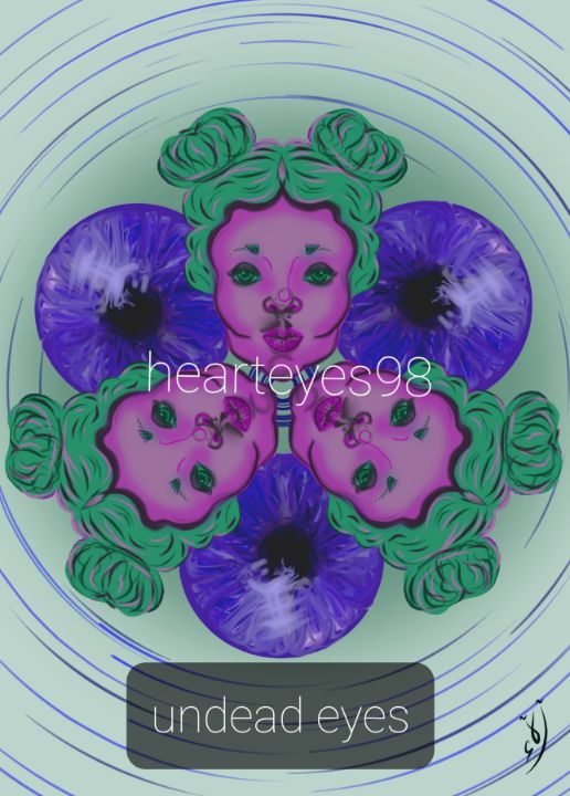undead eyes print - hearteyes♡98 - Paintings & Prints, Fantasy ...