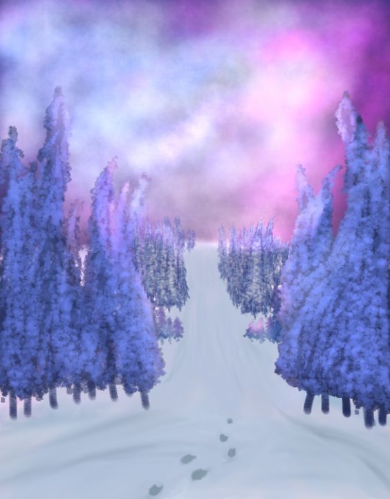 Galactic Trees - IsabellesArtelier - Digital Art & AI, Landscapes ...