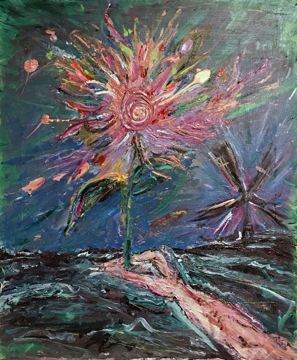 In Hand - Neil Travis Mayes - Paintings & Prints, Flowers, Plants ...