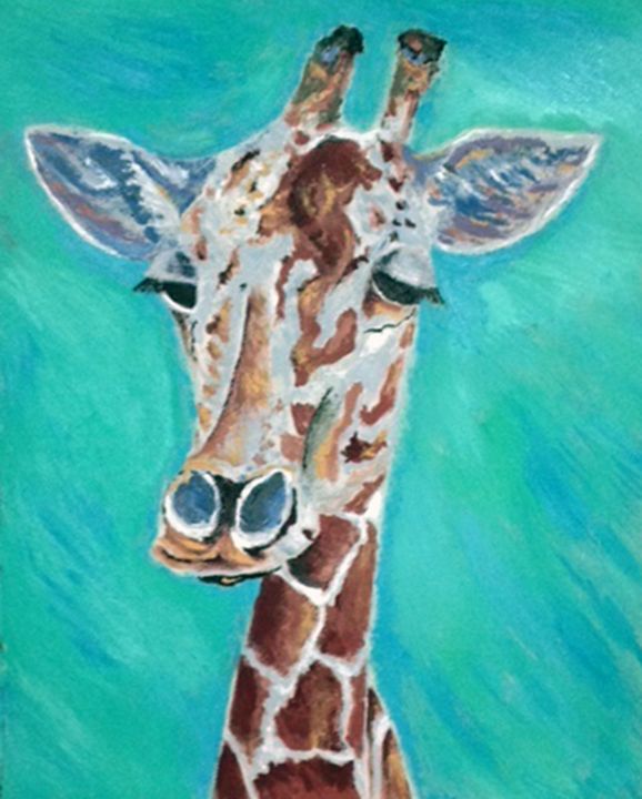 Giraffe - Neil Travis Mayes - Paintings & Prints, Animals, Birds ...