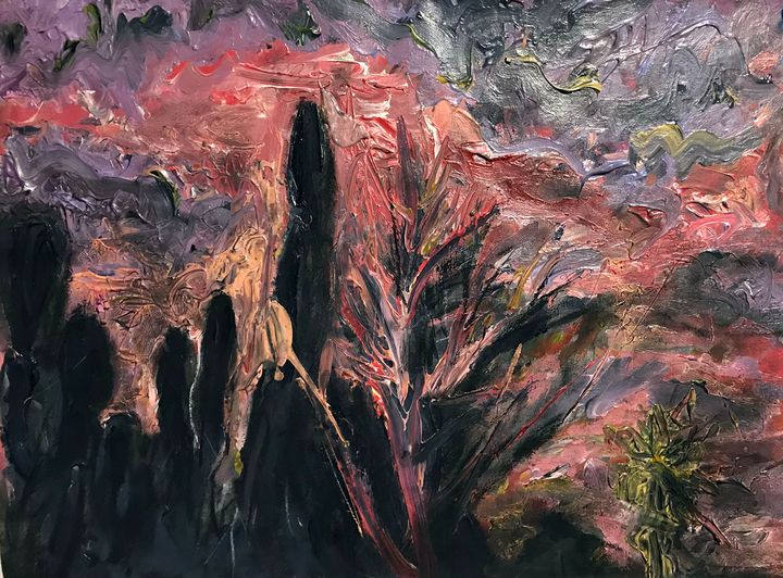 Cucamonga Sky - Neil Travis Mayes - Paintings & Prints, Flowers, Plants ...