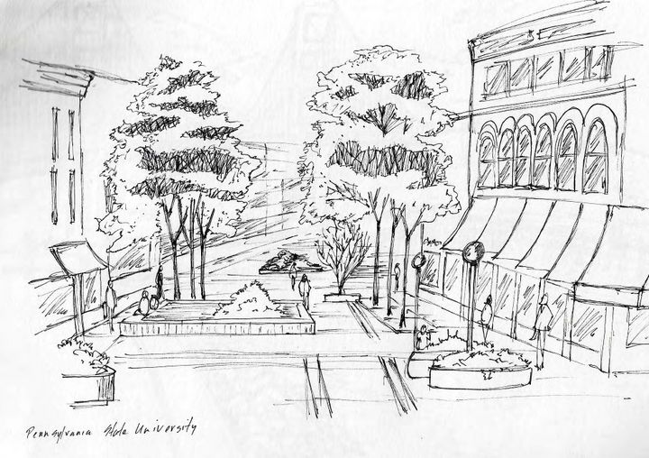 Penn State Uni - Neil Travis Mayes - Drawings & Illustration, Places ...
