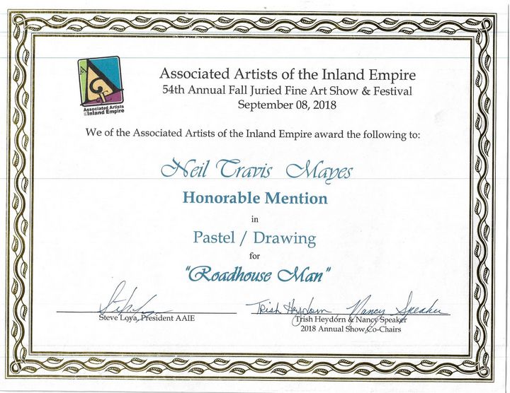 Roadhouse man award - Neil Travis Mayes - Crafts & Other Art, Other ...