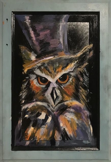 Bad ass Owl - Neil Travis Mayes - Paintings & Prints, Animals, Birds ...