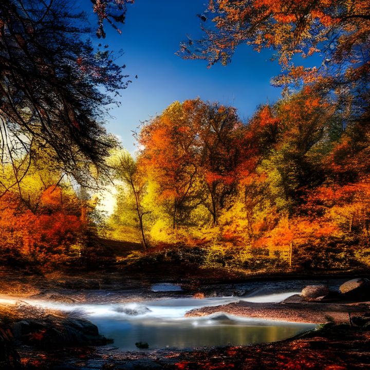 The Pond in Autumn - Amazing Art - Digital Art, Landscapes & Nature ...