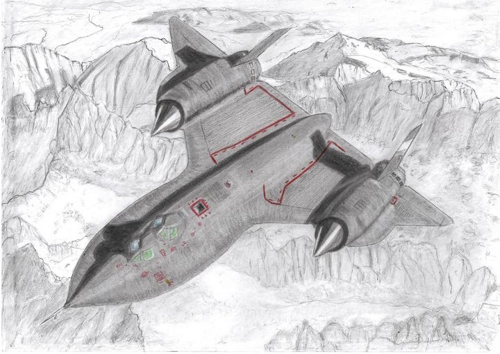 SR-71 - Sketches - Drawings & Illustration, Vehicles & Transportation ...
