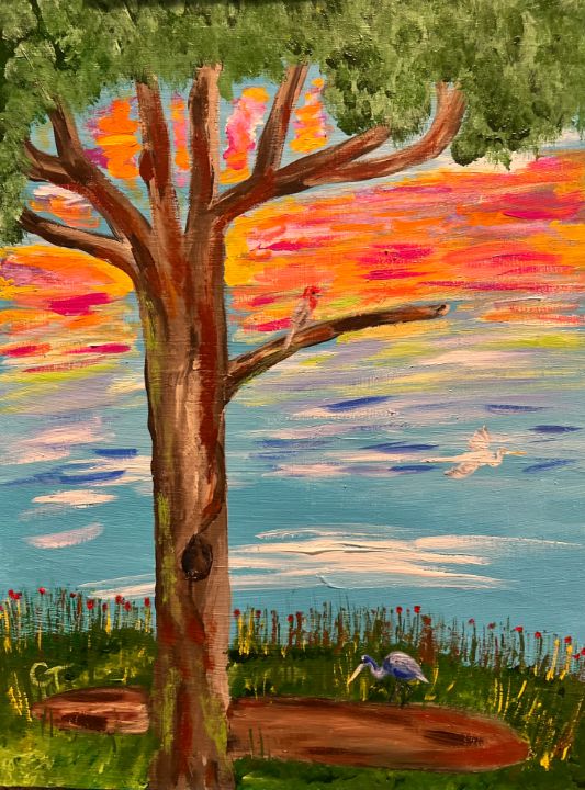 Morning yoga serenade - Cheryl Taylor Creations - Paintings & Prints ...