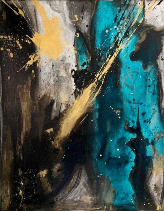 Our Worlds Collide - Krystal Powell - Paintings & Prints, Abstract ...