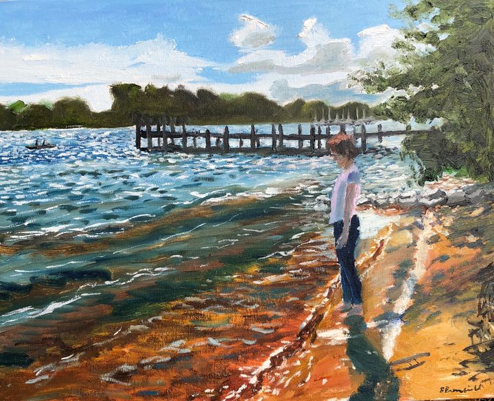 Anna at the Magothy River - Blandine Broomfield - Paintings & Prints ...