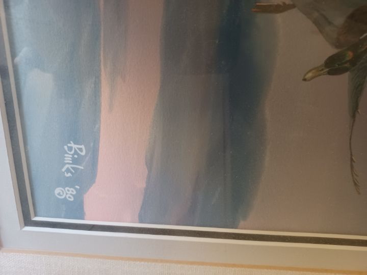 Geese flying,robert binks original - Steve's fine art for sale ...