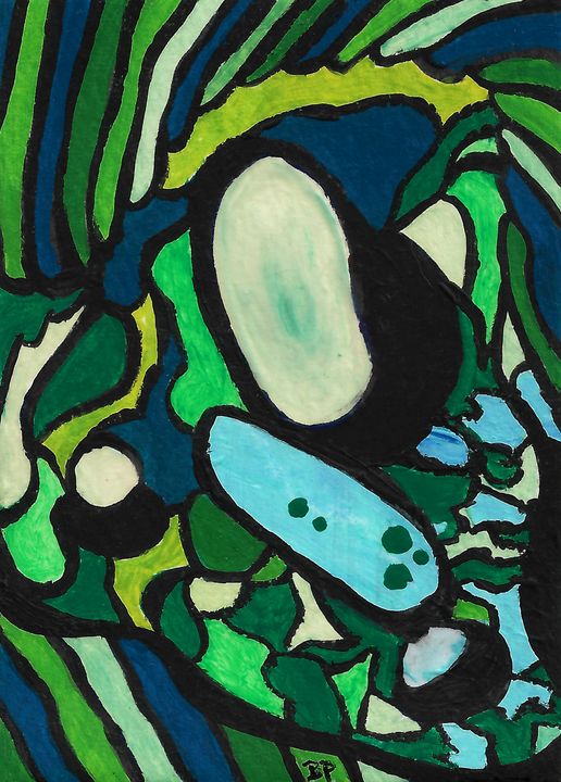 Wraith - Bearded Panda - Paintings & Prints, Abstract, Figurative - ArtPal