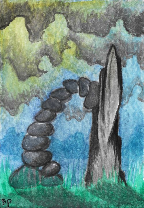 Pieces of Us Left Behind - Bearded Panda - Paintings & Prints, Abstract ...