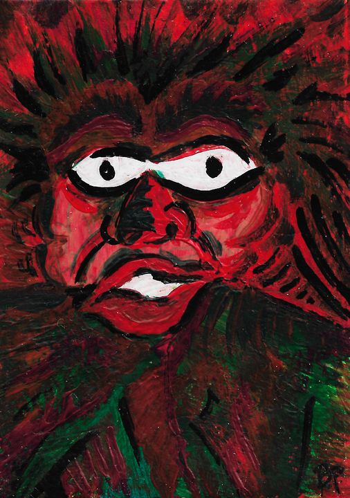 Red In the Face - Bearded Panda - Paintings & Prints, Abstract, Other ...