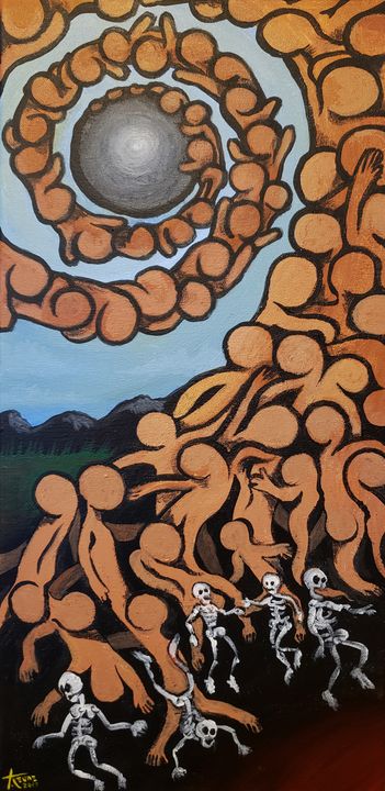 The Ascension - Bearded Panda - Paintings & Prints, Abstract ...