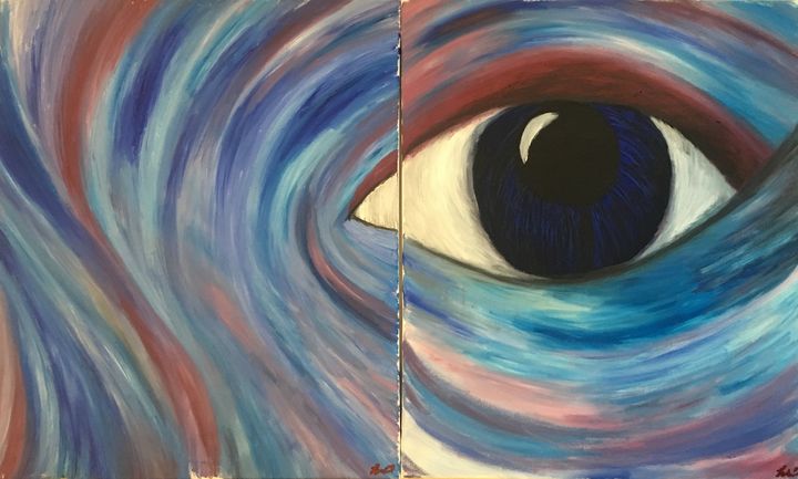 Unfinished face - Luke Sutherland - Paintings & Prints, Abstract, Color ...