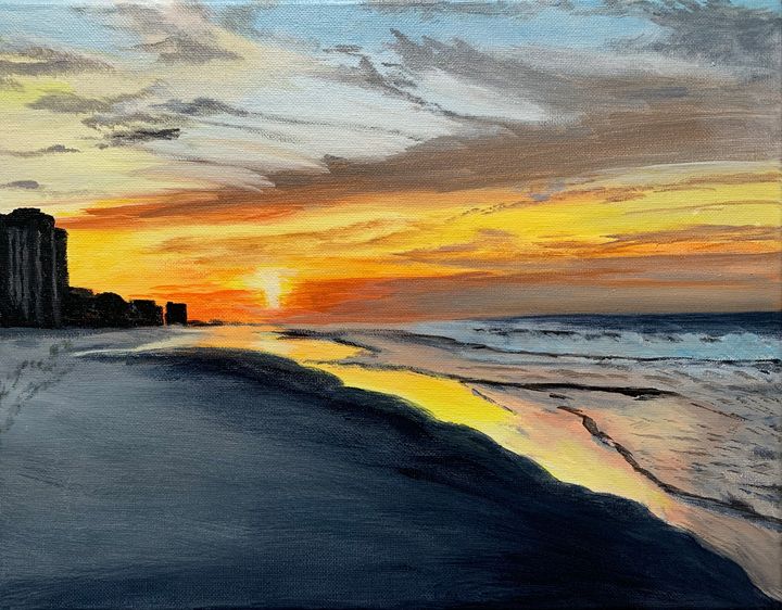 Destin beach #4 - Art by Lisa Stacy - Paintings & Prints, Landscapes ...