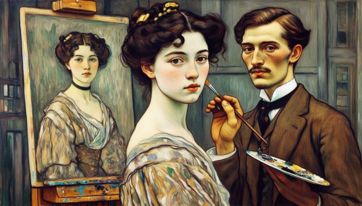 The Painter and his Model - ArtStory - Digital Art & AI, People ...