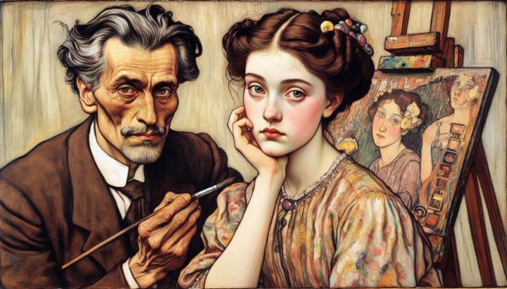 The Painter and his Model - ArtStory - Digital Art & AI, People ...