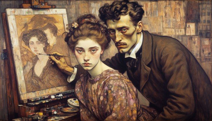 Painter and model - ArtStory - Digital Art & AI, People & Figures ...