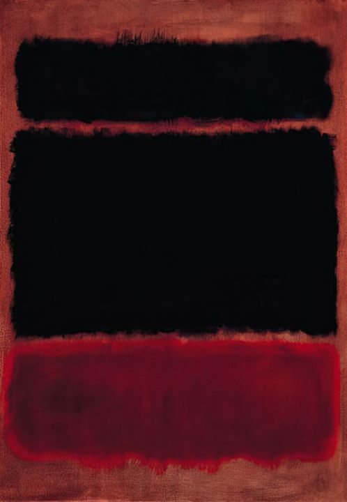 Black in Deep Red - 1957 - Mark Rothko - Paintings & Prints, Abstract ...