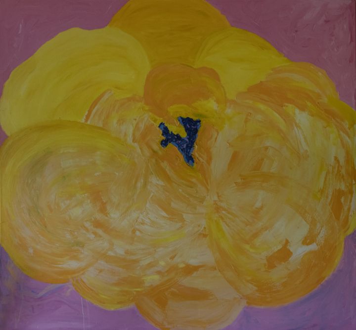 Abstract of Yellow Flower - Megan Morris - Paintings & Prints, Abstract ...