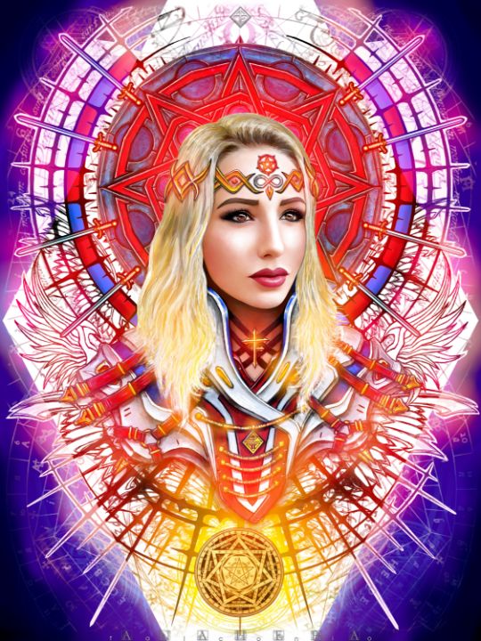 Anahera-I 21B - Angelo Falconio Art - Paintings & Prints, People ...