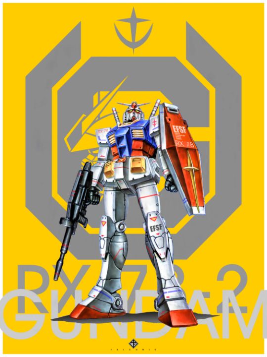 Gundam RX-78 (Kunio Okawara tribute) - Angelo Falconio Art - Drawings ...
