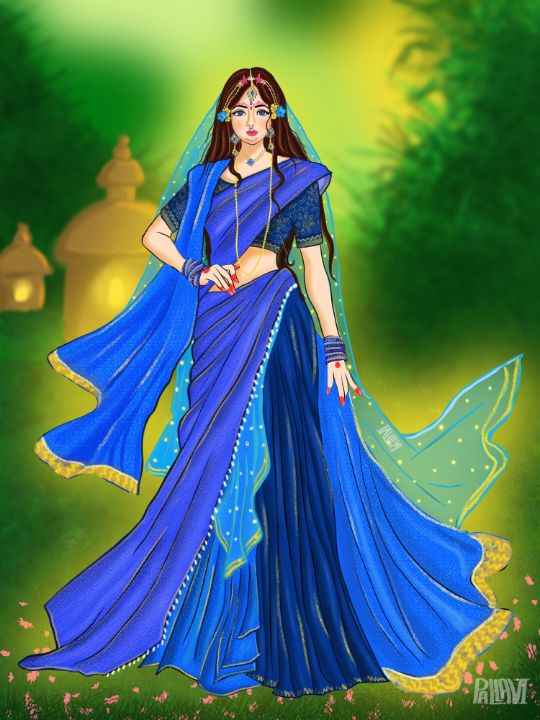 Pallavi - Paintings & Prints, Digital Art & AI, Drawings & Illustration