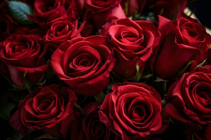 bunch of red roses set against a dar - HANI HAKKAM - Photography ...