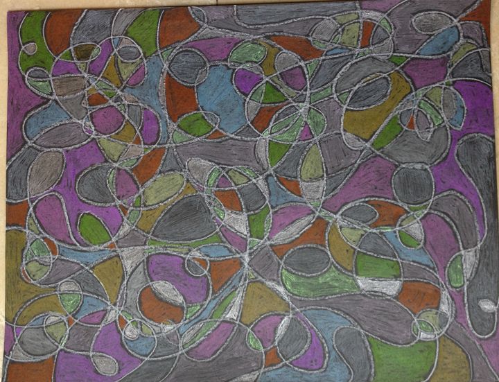 Free flowing white line - Christina - Drawings & Illustration, Abstract ...