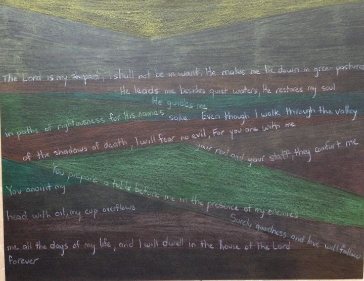 Psalm 23 - Christina - Drawings & Illustration, Landscapes & Nature ...