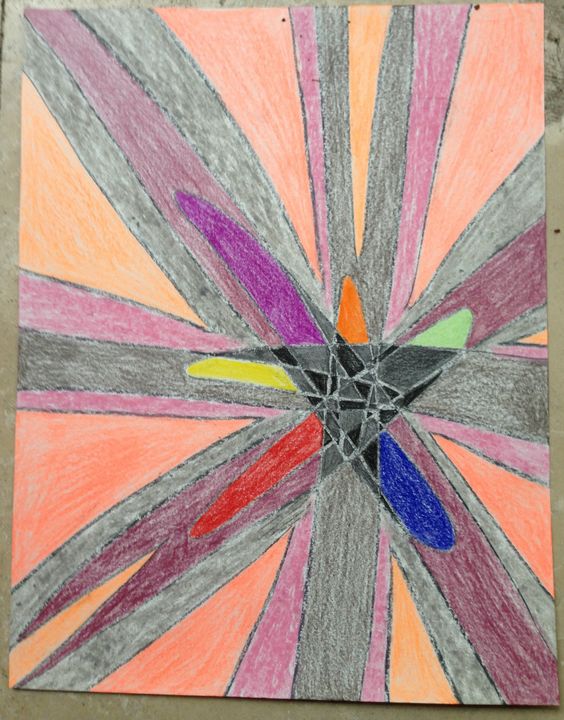 Burst outward - Christina - Drawings & Illustration, Abstract ...