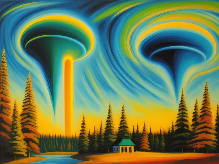 Northern Lights - Pixel Fusion - Digital Art & AI, Landscapes & Nature ...