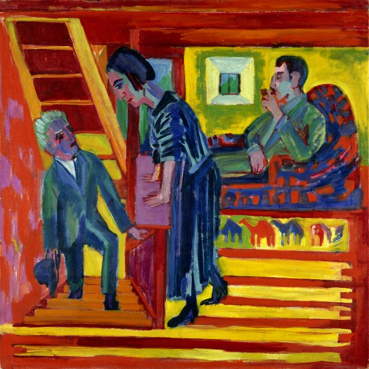 The Visit – Couple and Newcomer - Tony Bly - Paintings & Prints ...
