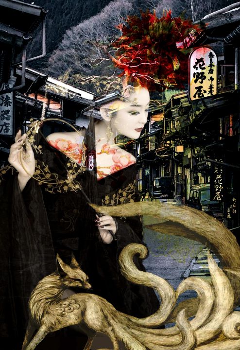 Nine Tailed Fox (2022) - Alex Solodov Art - Digital Art & AI, Fantasy ...