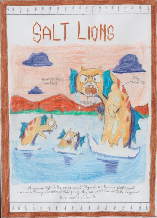 Salt Lions - Pahan's Nest of Arts - Drawings & Illustration, Childrens ...
